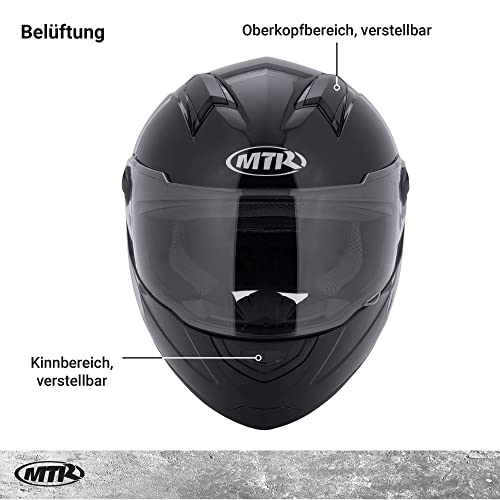 MTR S-5 Integralhelm ECE Zertifiziert - Maximale Verkehrssicherheit ...
