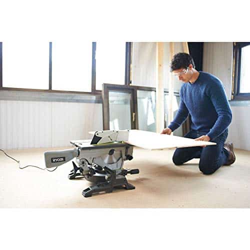 Ryobi RTMS1800-G Kappsäge, Gehrungssäge, Tischkreissäge (1800 Watt, 48 ...
