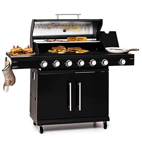 Klarstein Gasgrill mit 7 Brennern für Camping, Balkon und Garten aus ...