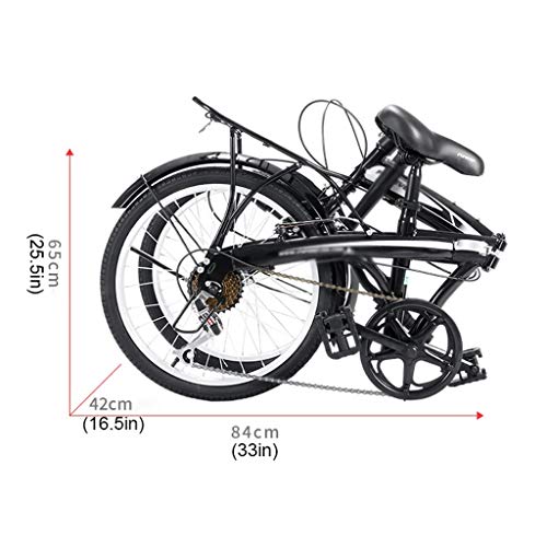Zxb-shop Klapprad Faltrad Ultralight für Erwachsene, platzsparend im ...