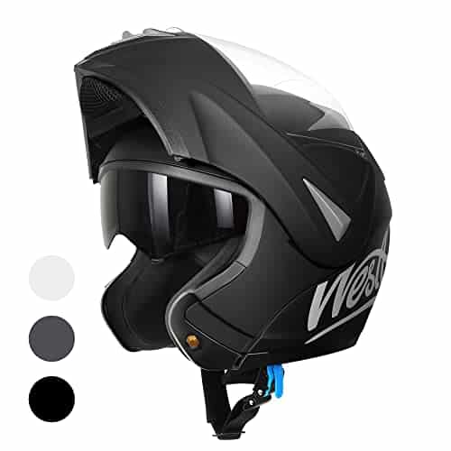 Westt Motorradhelm Integralhelm Klapphelm Flip-up Jethelm Chopper Mofa ...