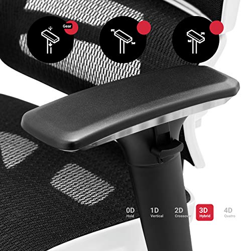 Diablo V-Commander Bürostuhl mit 3D Armlehnen, Lendenwirbelstütze ...