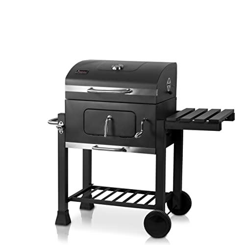 ACTIVA Angular Grillwagen Holzkohlegrill Edelstahl Barbecue Grill