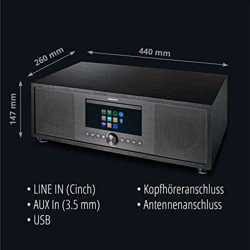 MEDION P66400 All in One Audio System (Internetradio, DAB+, CD/MP3 ...