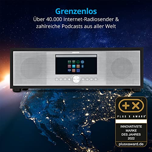 MEDION P66400 All-in-One Audio System (Internetradio, DAB+, CD/MP3 ...