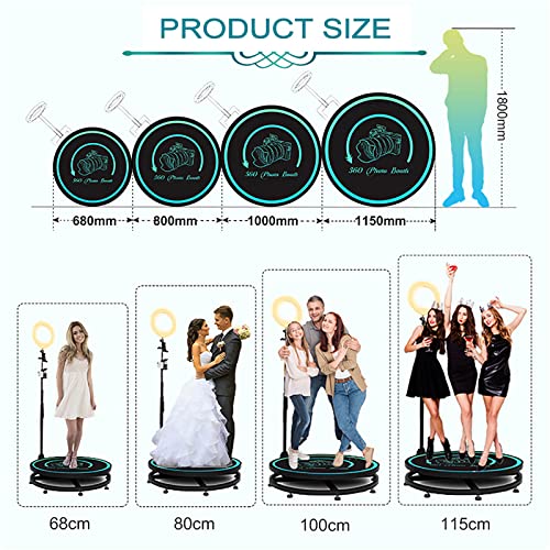 360 Photo Booth Spinner mit automatischer Zeitlupe und verstellbarem ...