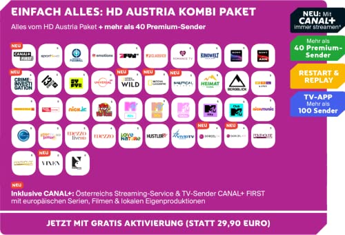 HD Austria CI Modul CAM701 - HD Karte mit über 80 HD-Sendern, ORF HD ...